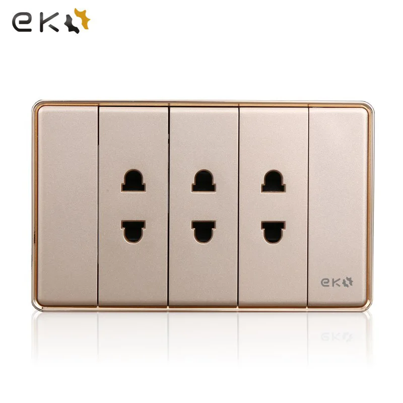 Modern Design Electrical 16a 2 Pin Triple Wall Sockets And Switches For ...