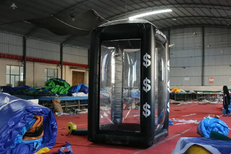 Hot Sale Inflatable Money Machine Grab Inflatable Cash Cube Booth With ...