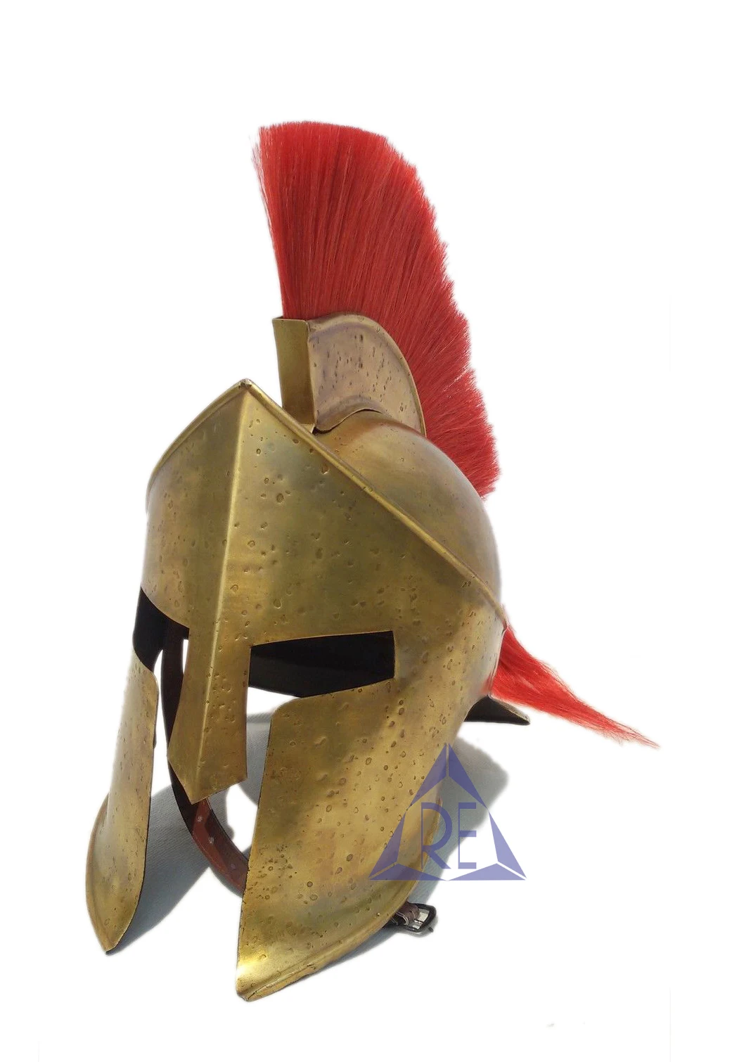 Medieval Spartan King Leonidas Greek Armour Helmet With Red Plume ...