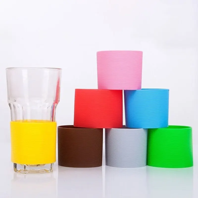 Multiuse Protective Silicone Sleeve for Glass Bottles