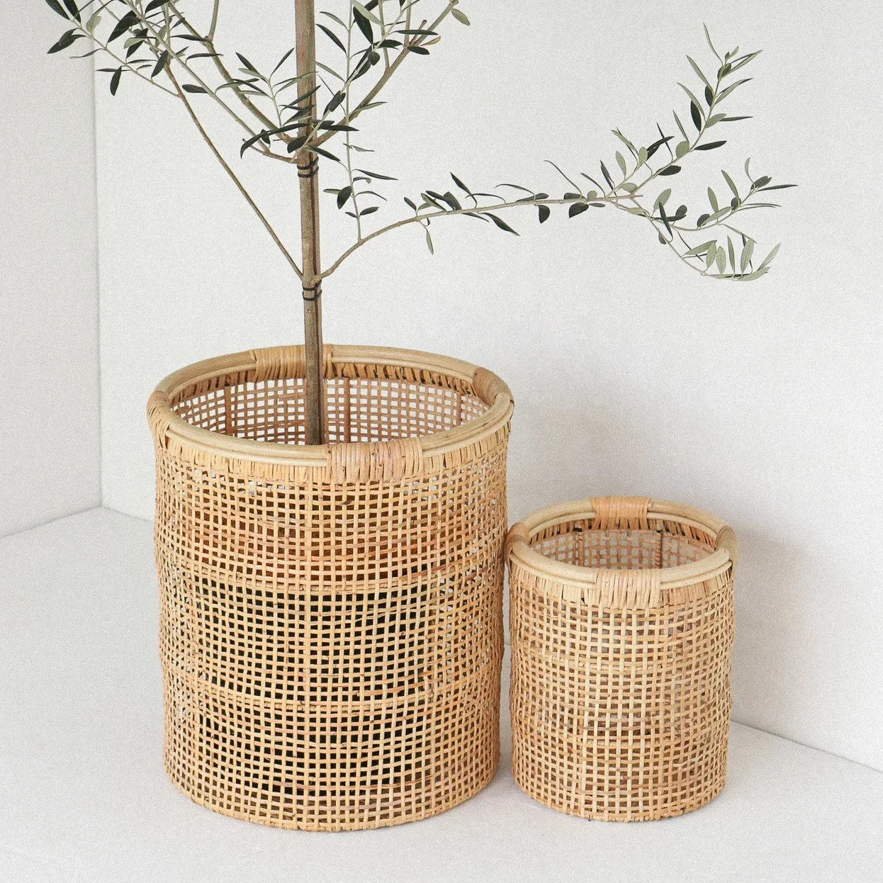 Elegant Rattan Planters for Home Decor - Natural & Hand-woven