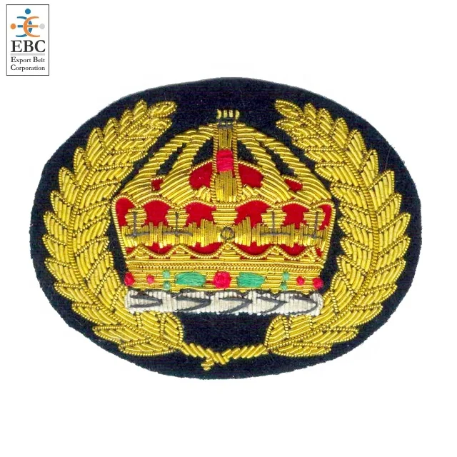 Crown Hat Badge Chest Insignia Chest Patch Fashion Hand Embroidery ...