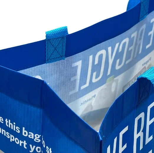 Customized Matte Laminated Custom Design Rpet Recycling Large ...