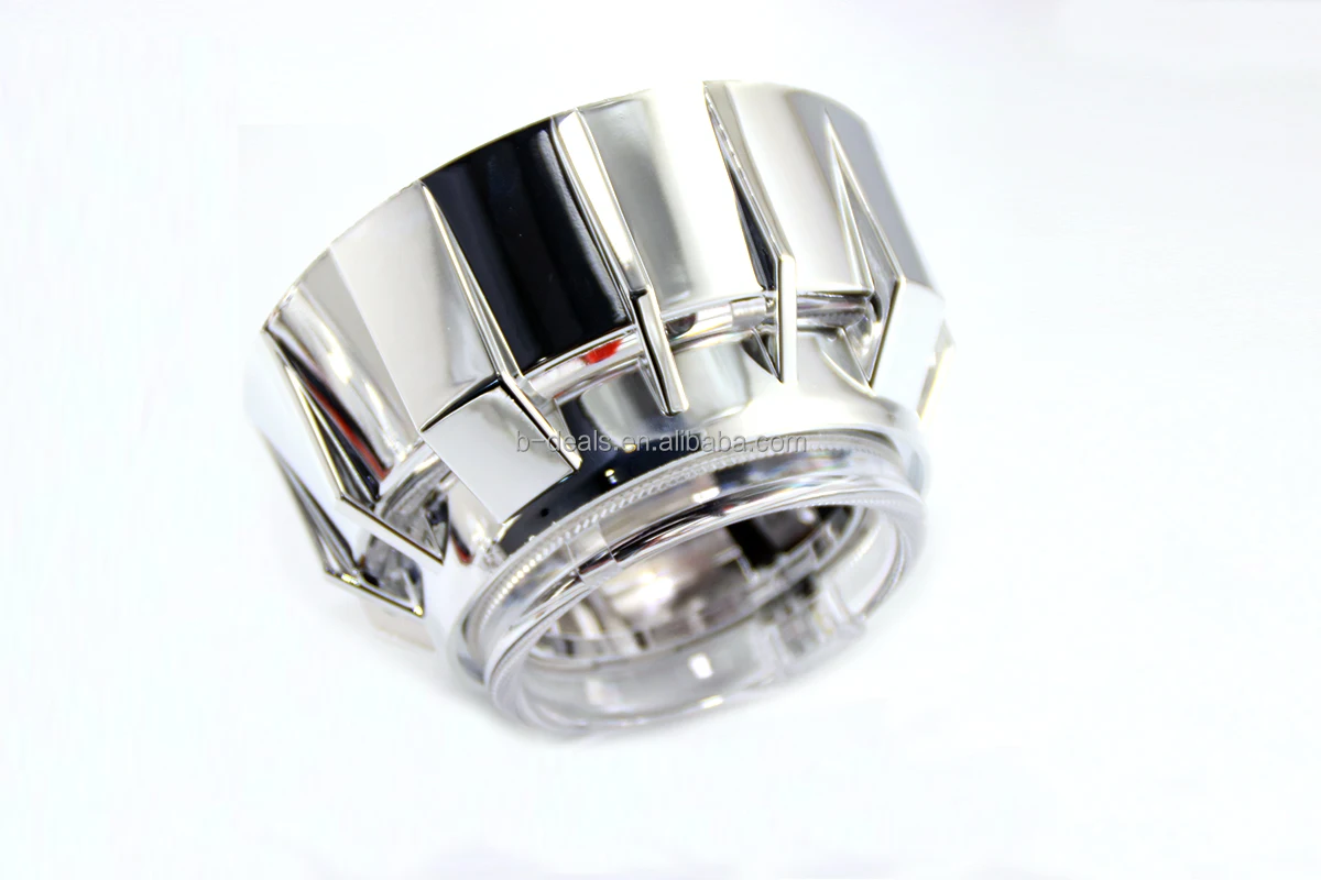 Dual Led Light Guide Round Angel Eyes Decoration Shrouds For 2.5inch ...