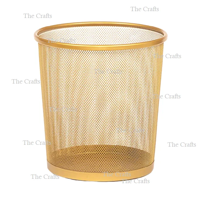 Advantageous Design Aluminium Hammered Garbage Bin With Tissue Box Top ...