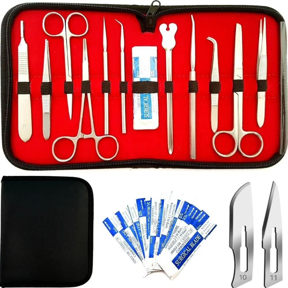 11 Pcs Minor Surgery Suture Set Kit - Stainless Steel