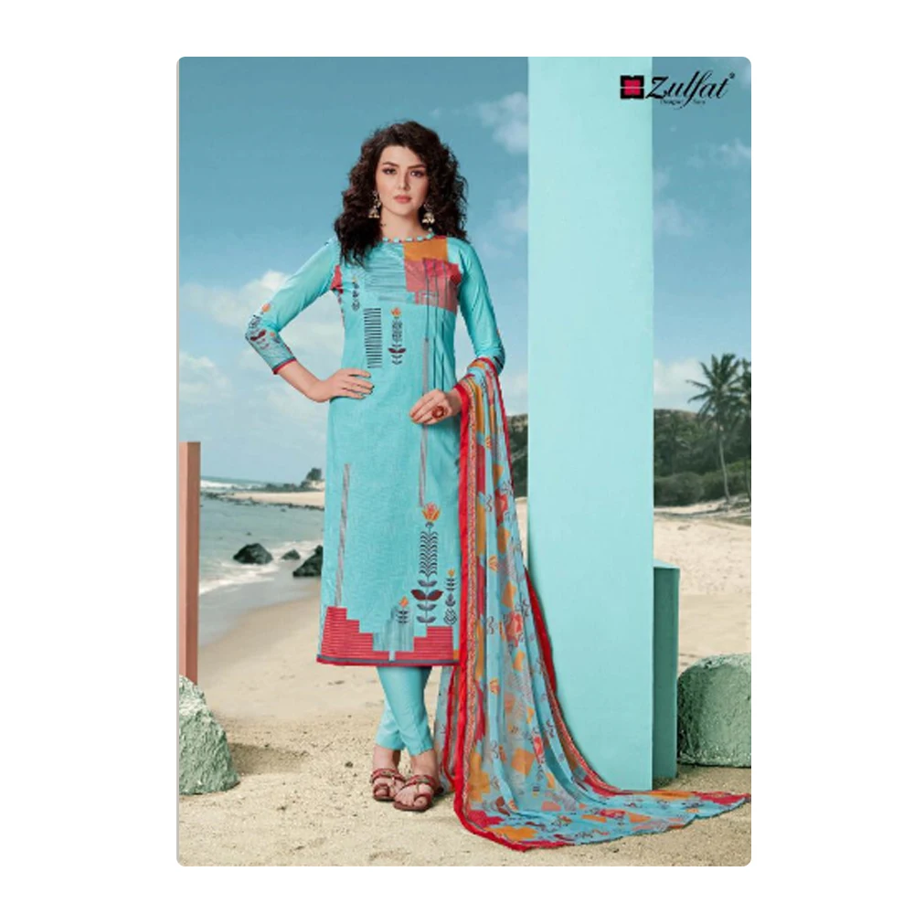 Zulfat Designer Ladies Formal Pakistani Cotton Salwar Suits Best Price ...