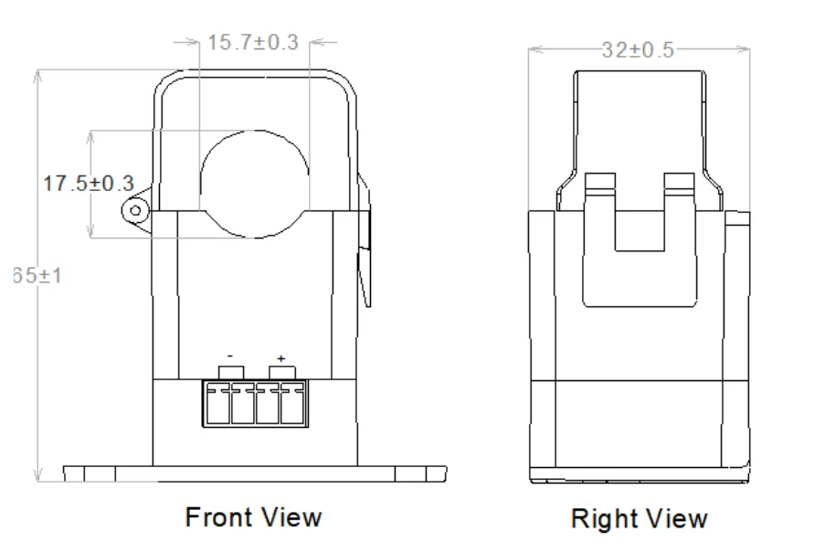 40A/20mA AC Split Core CT Metering Current Transformer Sensor for Panel ...
