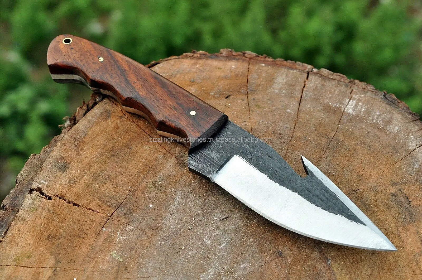 D2 Steel Skinner Hunting Knife Tactical Multifunctional Portable ...