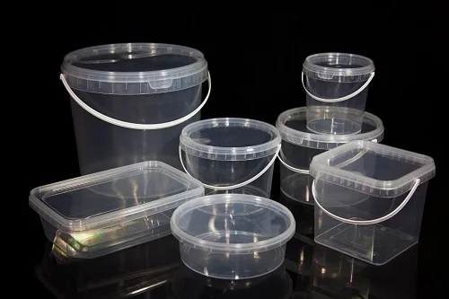 Ice Cream Packaging Box Plastic Package Bucket Round Clear Plastic ...