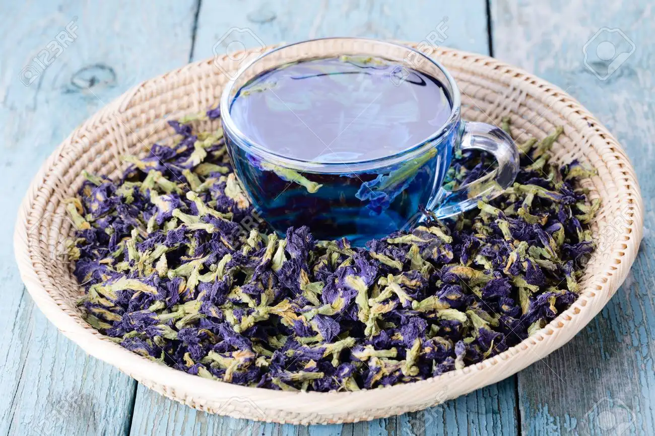 Organic Blue Tea High Quality Dried Tea Dried Detox Blue Butterfly Pea ...