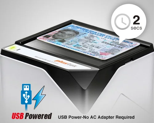 Plustek X-Cube Industrial Card Reader for Passport ID Card