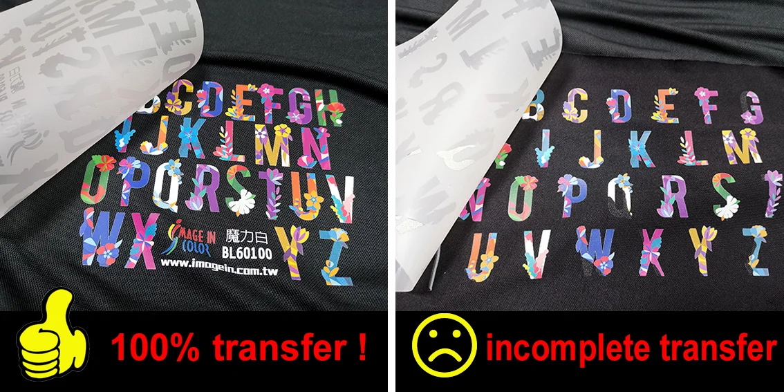 Transparent Printable DTF Heat Transfer Paper for Clothing