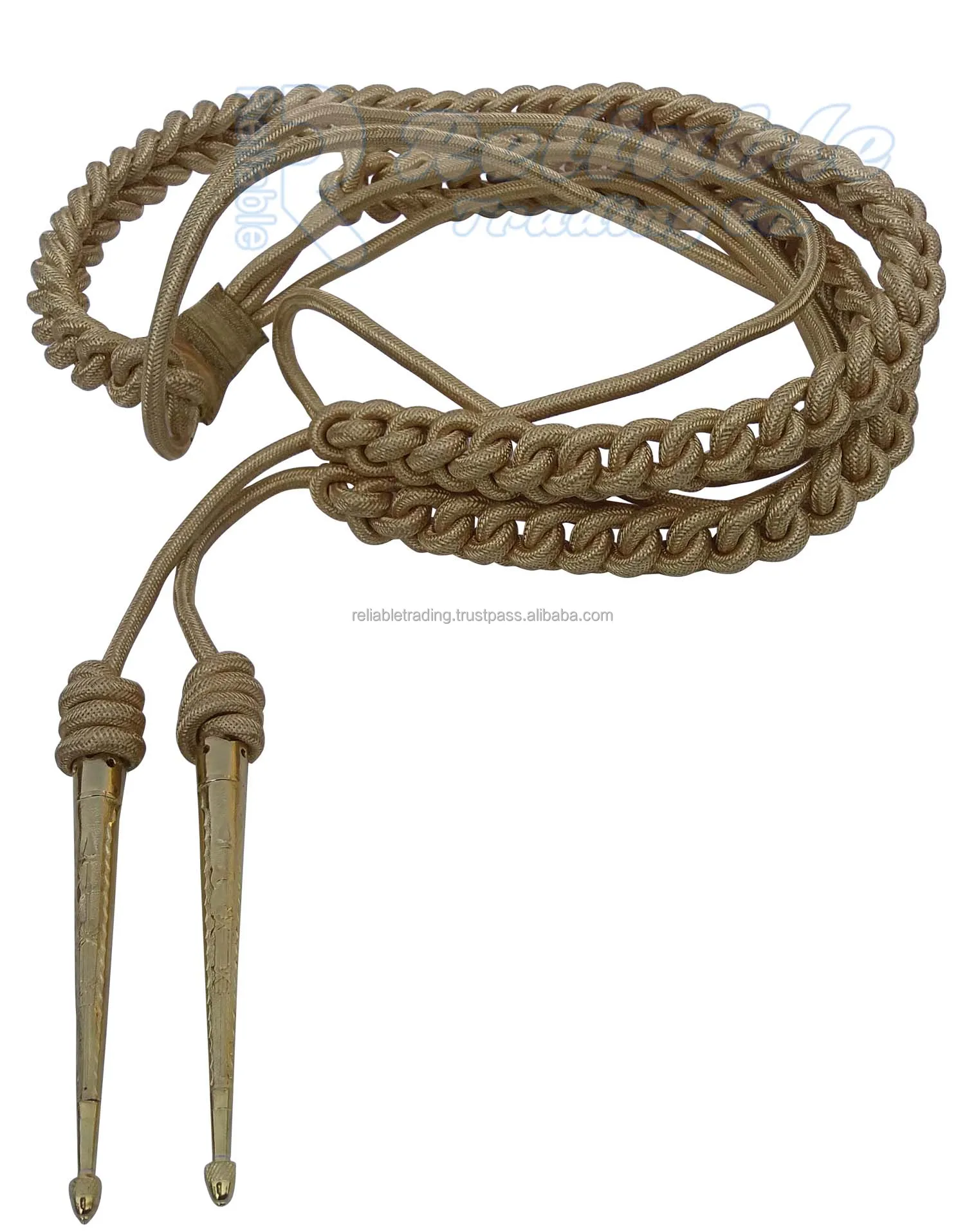 Cords Aiguillette Gold Bullion Wire Mylar Rope - Buy Wire Ropes,Uniform ...