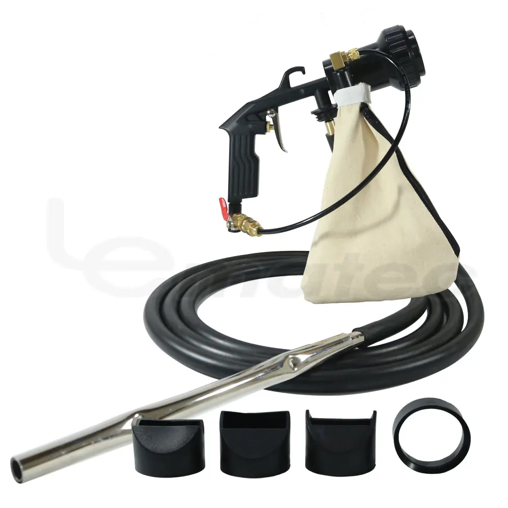 Air Vacuum Spot Sand Blaster Gun With Siphon Feed Tool Kit Sandblasting ...