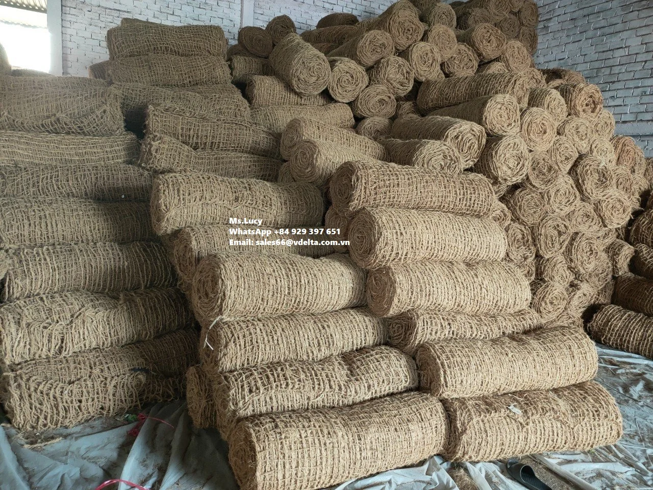 Eco-friendly Coconut Coir Fiber/ Coir Fiber Nets for Road Paving/ High ...
