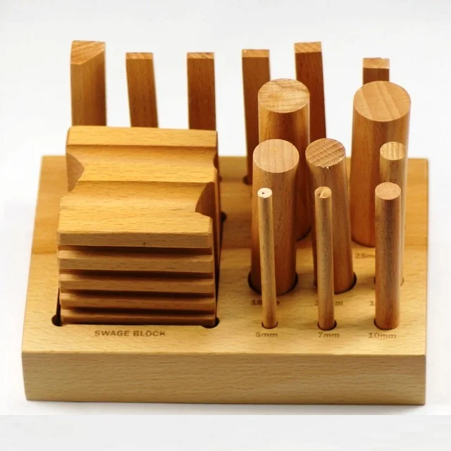Wooden Swage Block And Punch Set Jewelry Making Tools - Buy Wooden ...