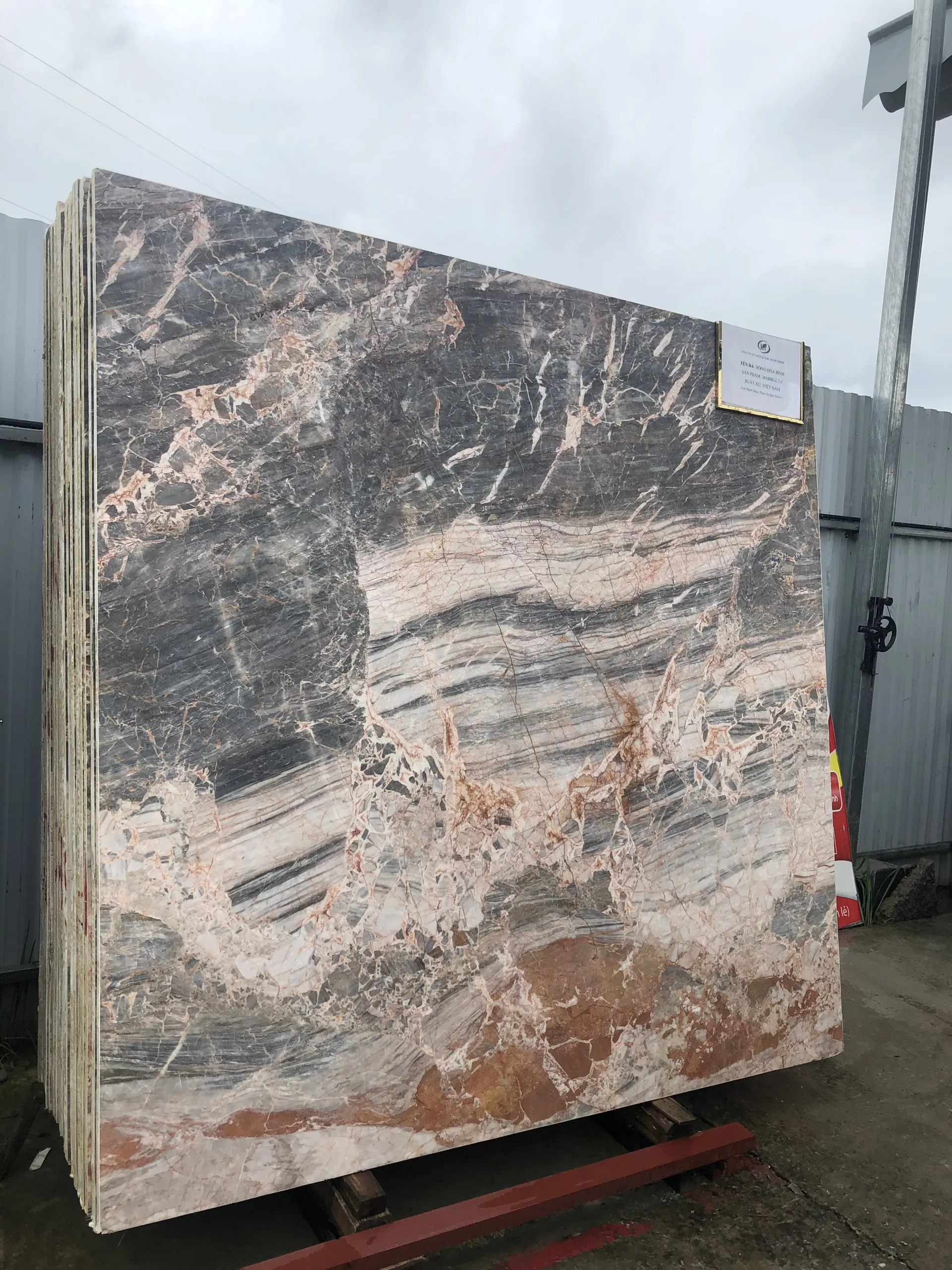 New Product Eagle Grey Marble Pink Veins Stone Marble Slabs Natural ...