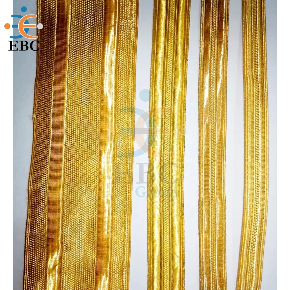 Wholesale Mylar Metallic Braids Laces Trimmings OEM Gold Metallic ...