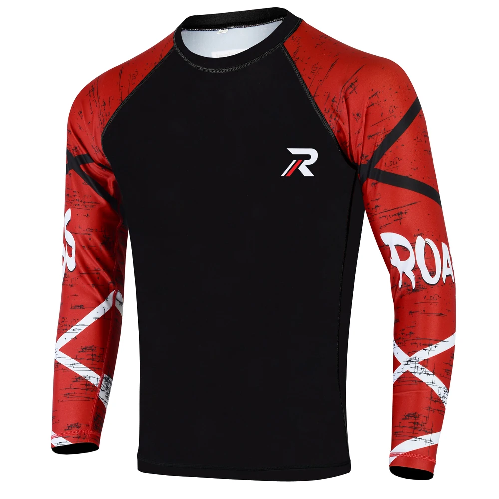 Sublimation Printed Custom Rash Guard Mma Bjj Surf Rash Guard Long ...