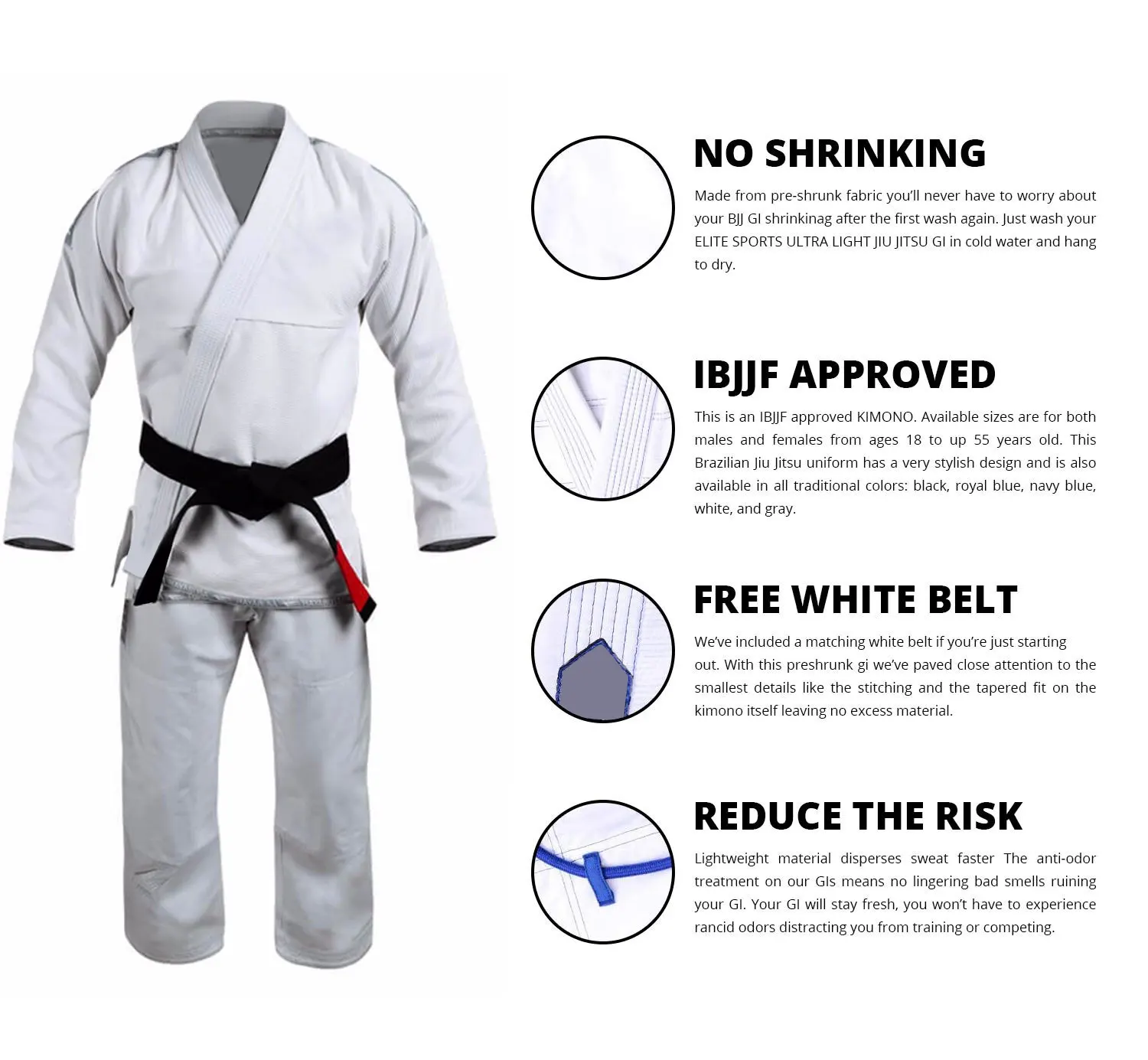 Ying Enterprises Women Bjj Gi Pearl Weave Cotton Ripstop Fabric 450 Gsm ...