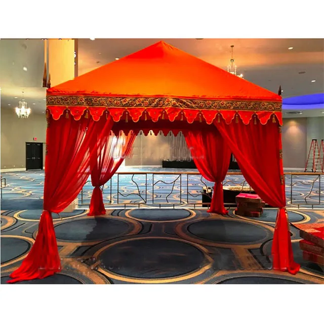 Mehndi Function Tent Setup For Decoration Indian Wedding Chuppah Style ...