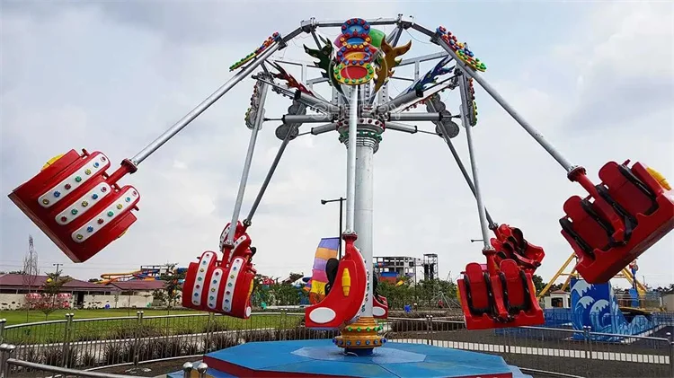 Thrilling Airborne Rides - Spiral Jet Double Flying Chairs