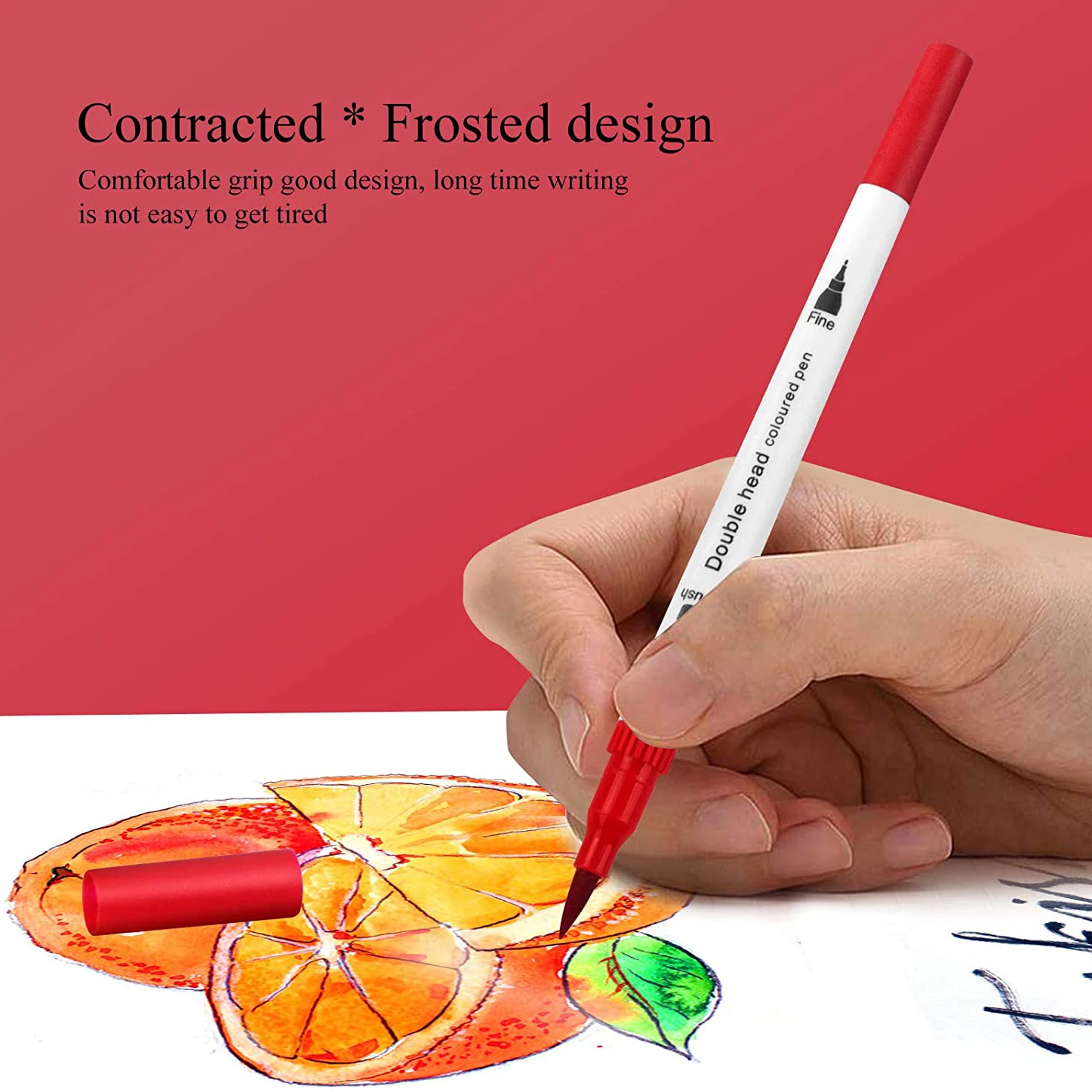 24 Colors Stroke Drawing Pen Comic Art Color Dual Tips Mark-pen ...