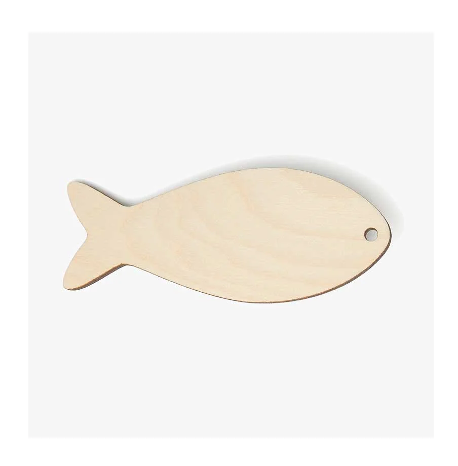 Figura Decorativa De Madera Con Forma De Pez De Dibujos Animados ...