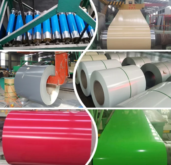 Brick Pattern Durable Ppgi Color Coated Steel Coil For Prefab House Building - Buy Color Coated ...