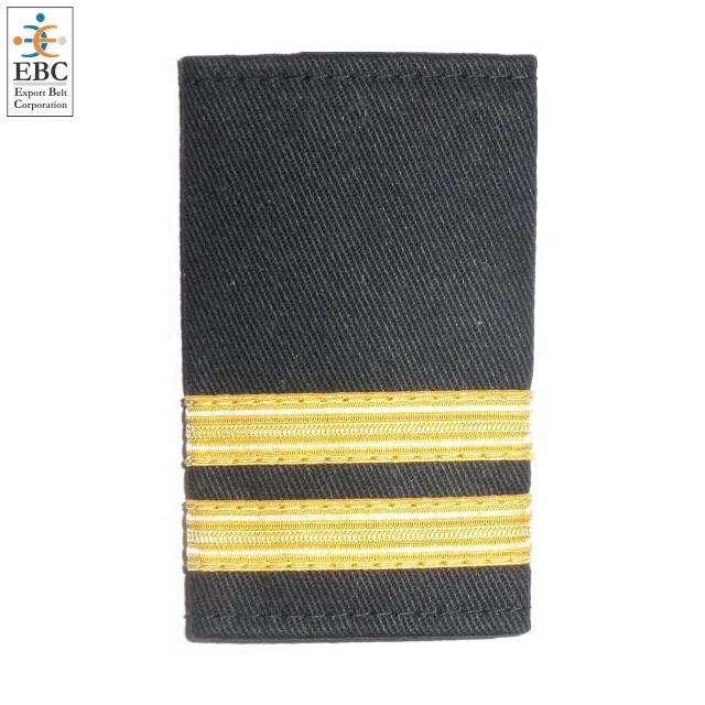 OEM Gold Airline Pilot Epaulets - Captain Rank Epaulette