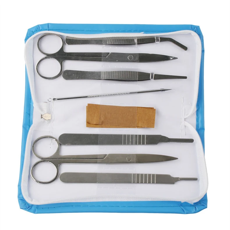 7-piece Stainless Steel Dissecting Kit Biology Specimen Dissection Tool ...