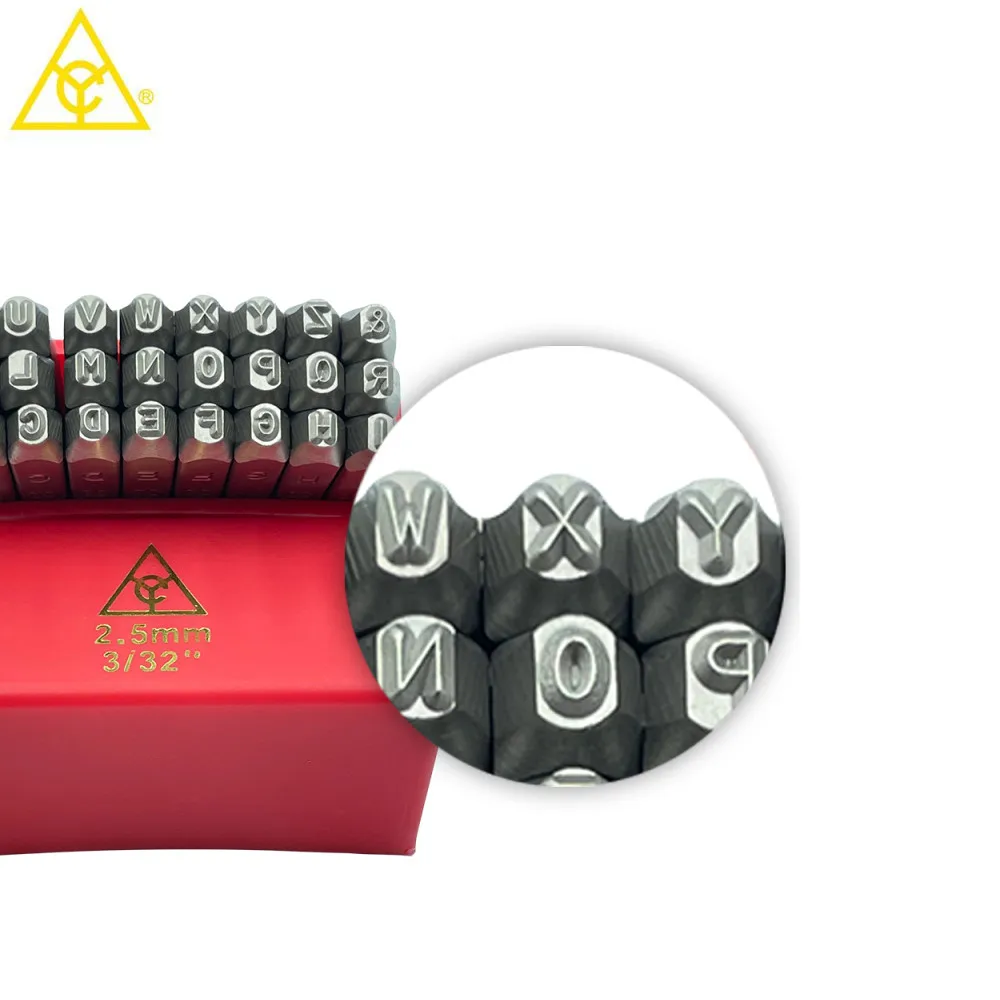 2.5mm Patented New Box Design Alphabet Steel Stamp Set - Buy Metal ...