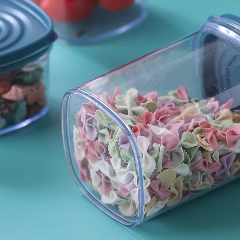 Stackable Food Storage Containers Box With Airtight Lids Plastic Dry ...