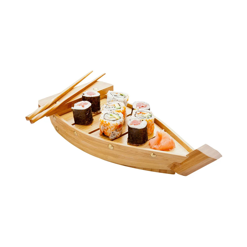 Wooden Sushi Boat - Sustainable and Customizable Design