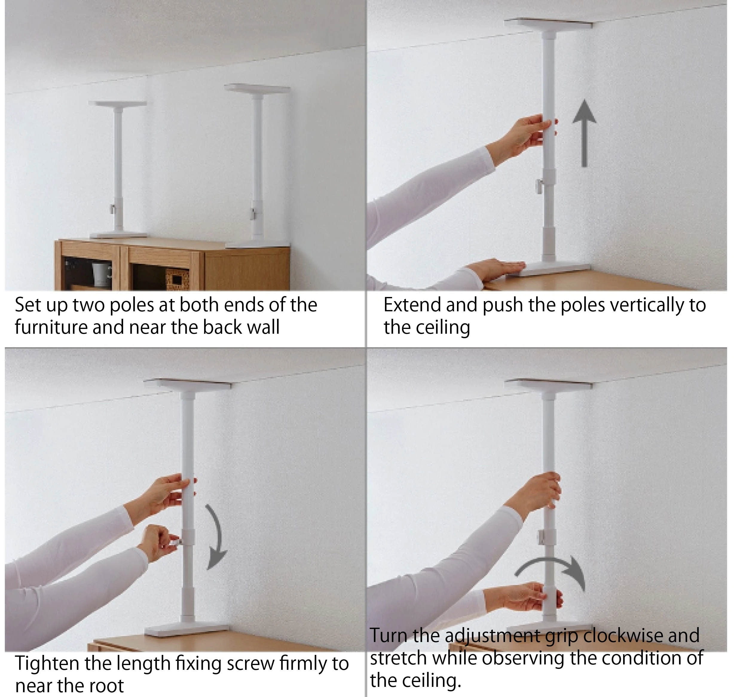 Japan Best Seller Earthquake Protection Bar - Hold Shelf