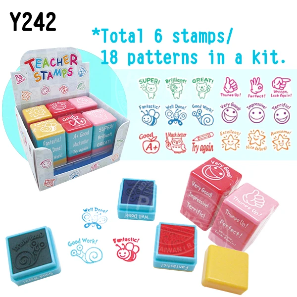 Colorful Plastic Self-inking Teacher Stamps For Grading - Buy Self ...