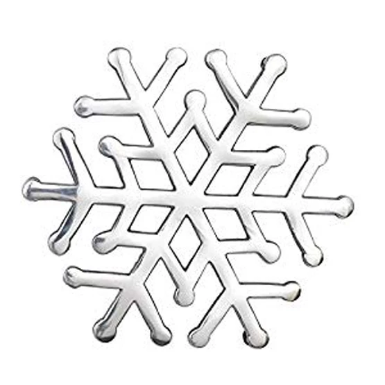 Snowflake Trivets - Heat Resistant Aluminum for Dining