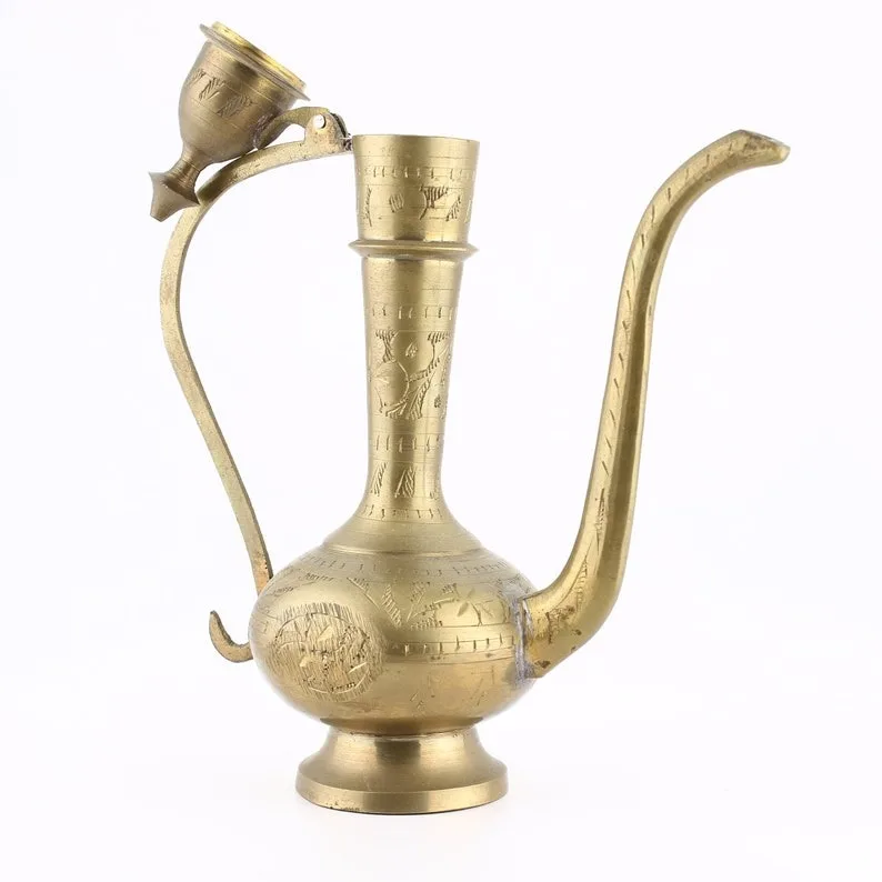 Arabic Design Dallah Brass Gold Color Coffee Pot/dallah With Superior ...