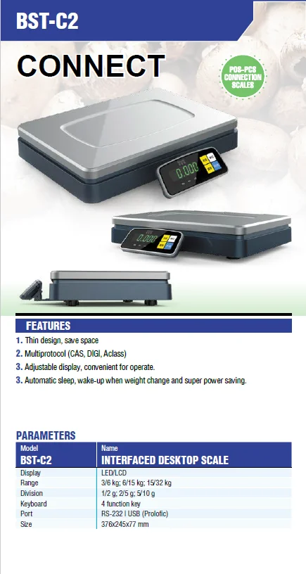 POS Scale with RS232 and USB - Accurate Weighing Solutions
