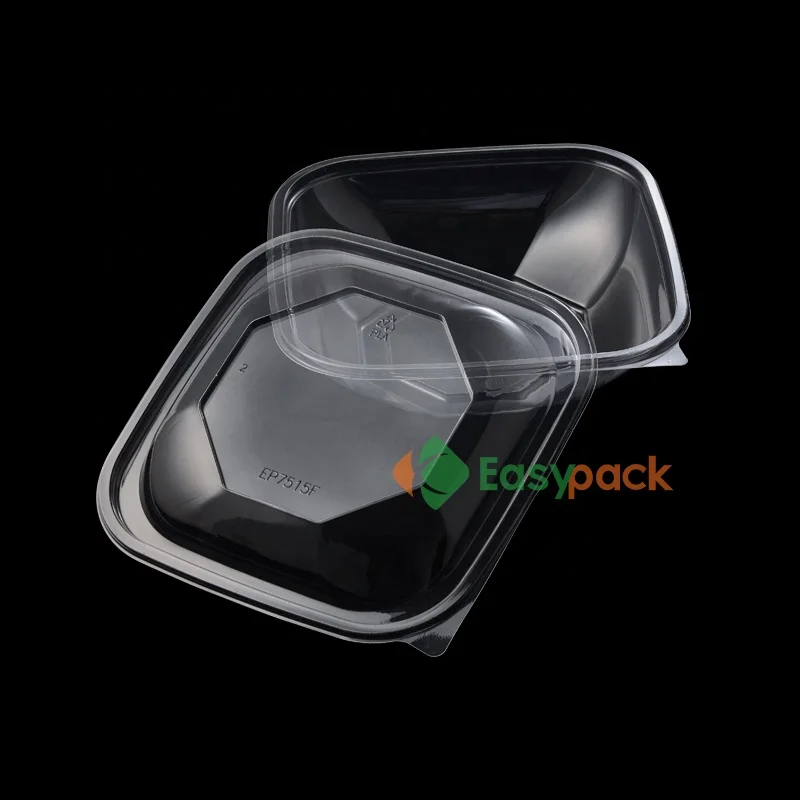 8inch Recyclable Square Plastic Bread And Salad Container - Buy Plastic ...