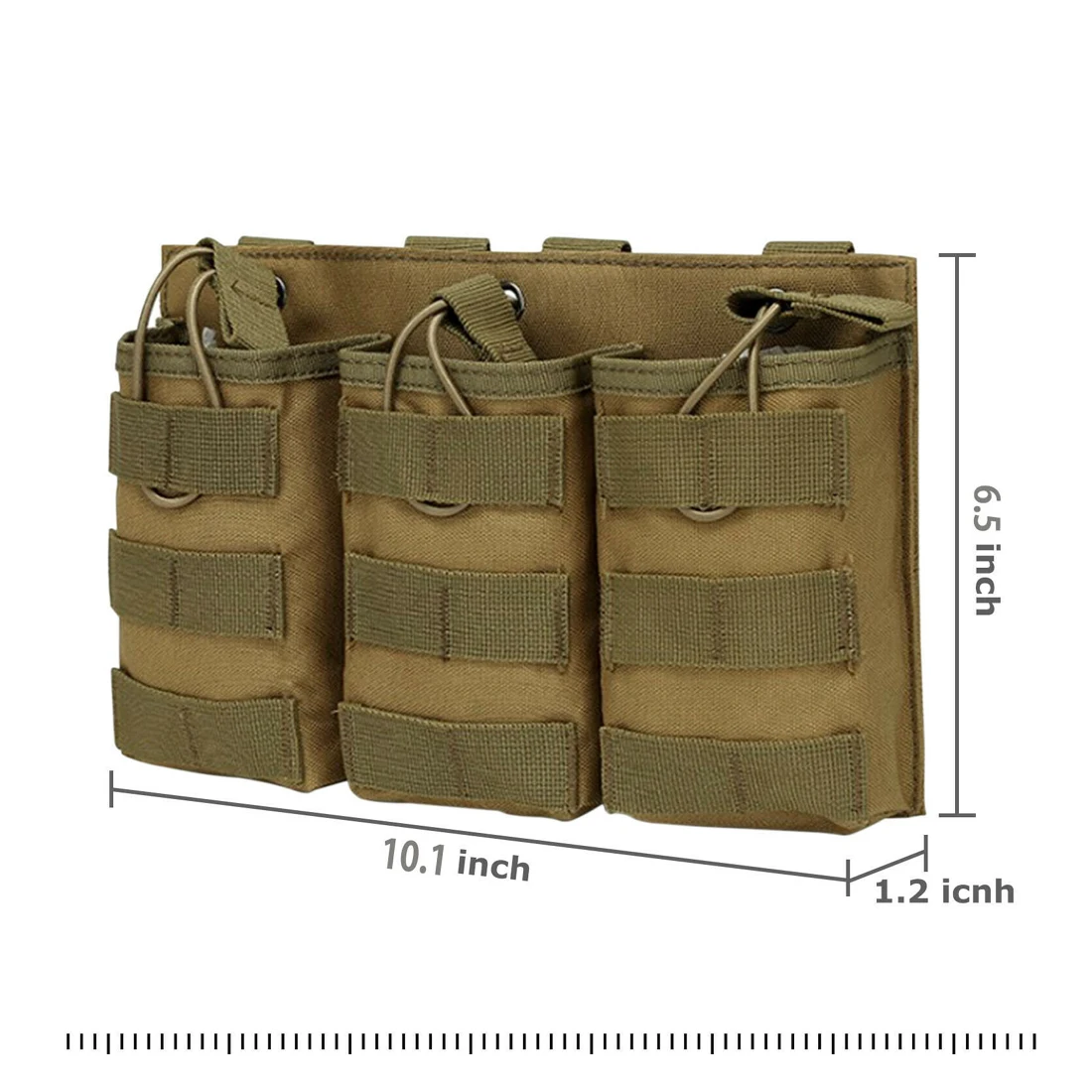 2023 Tactical Molle Waist Clip Quick Magazine Pouch Double Stack ...