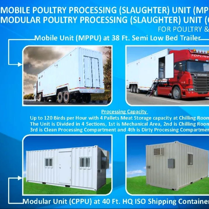 MODULAR de procesado de aves de corral (sacrificio) unidad (CPPU ...