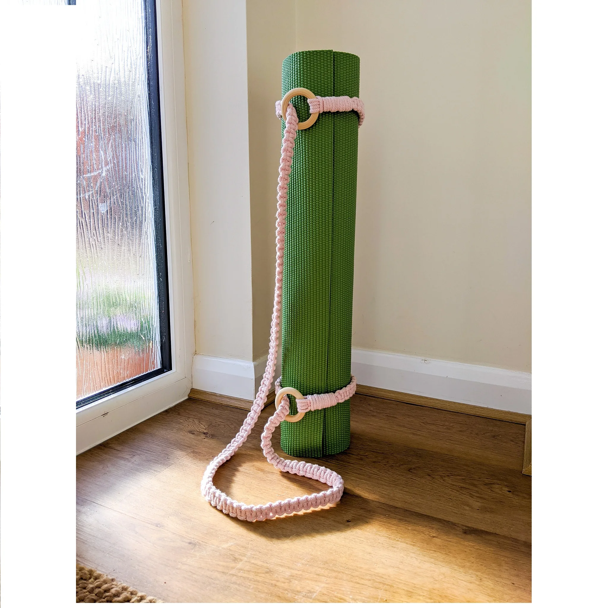 Natural Macrame Yoga Mat Holder Yoga Mat Carrier Bag Suitable For Most ...