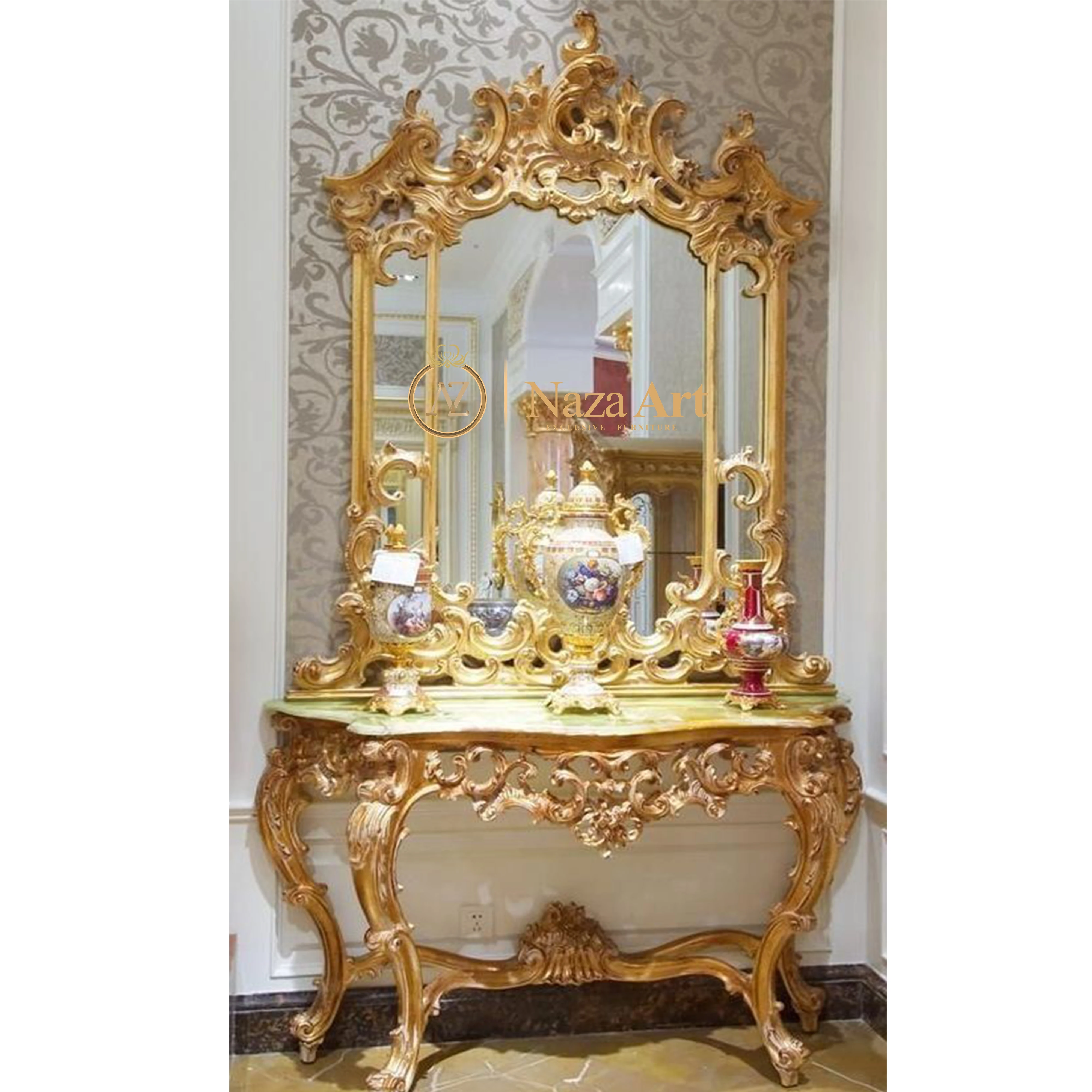 Classic Style Console Table Made From Solid Wood With Beautiful Hand ...