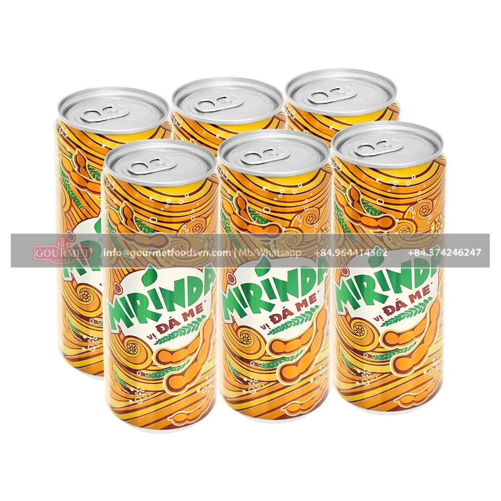 Wholesale Export of Mirinda Tamarind Soft Drink Can 330ML