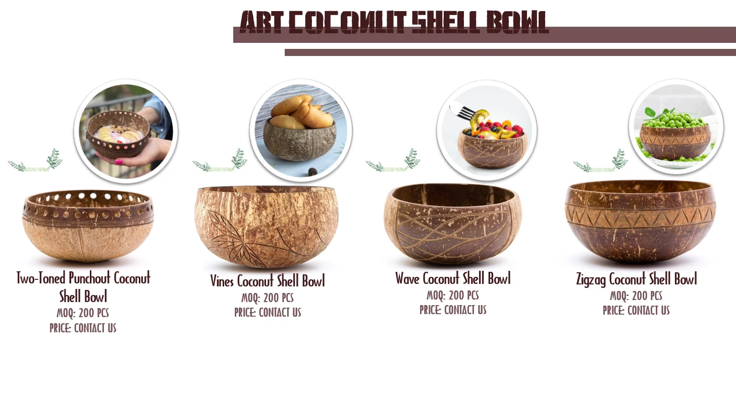 Factory Supply Bulk Coconut Shell Bowl/vietnam Coconut Shell Bowl ...