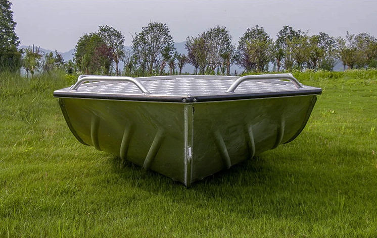 Ecocampor 13ft/14ft Flat Bottom Aluminum Jon Fishing Rowing Boats for ...