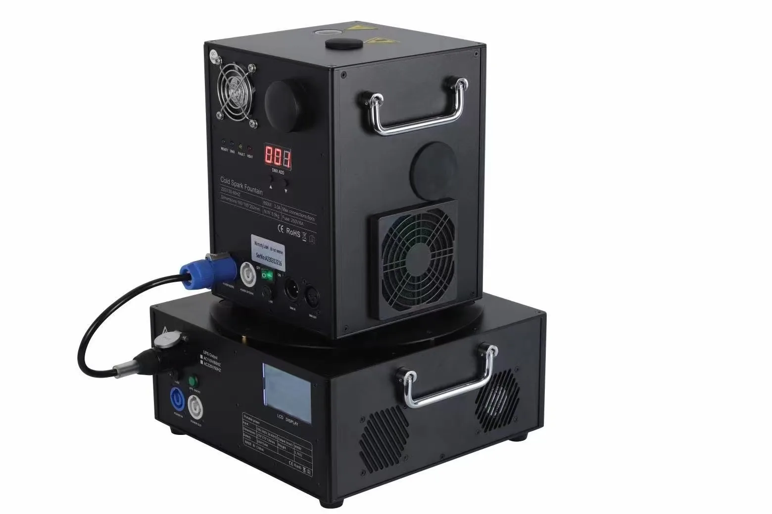 Spin Wireless Remote Sparklar Spin Cold Pyro Titanium Powder Cold Spark ...