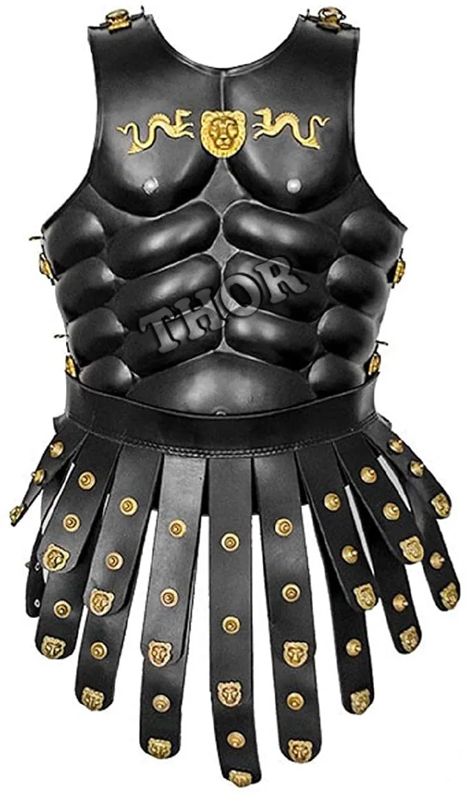 Medieval Roman Knight Leather Muscle Armor Jacket Roleplay
